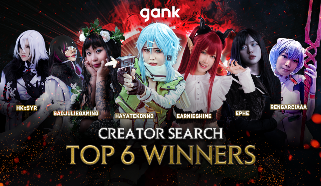 Creator Search – Winners Announcement - Gank
