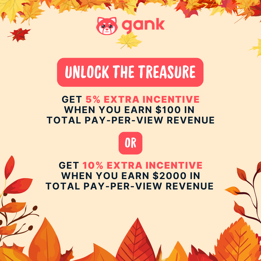 Use our free Pay-Per-View feature and earn more for #GankQuest November ...
