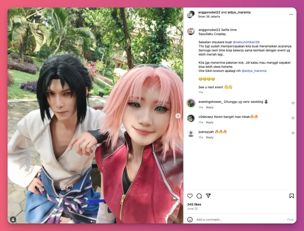 18+ Cosplayer Indonesia Terkenal dan Viral Buat Inspirasimu!