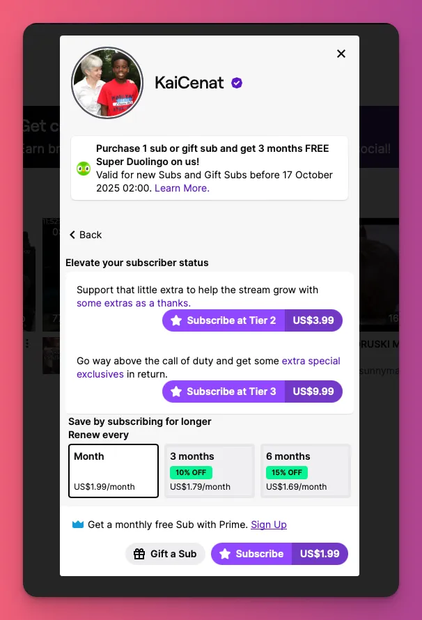 15+ Most Subscribed Twitch Streamers in 2025